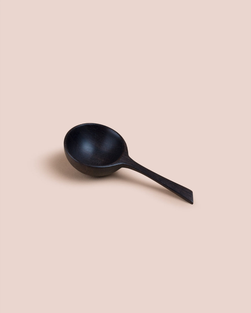 Handcrafted African Blackwood coffee scoop – Different Kind